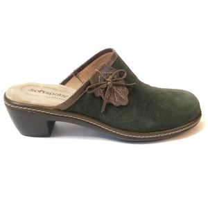 Softspots Shoes | Black Leather Clogs | Poshmark